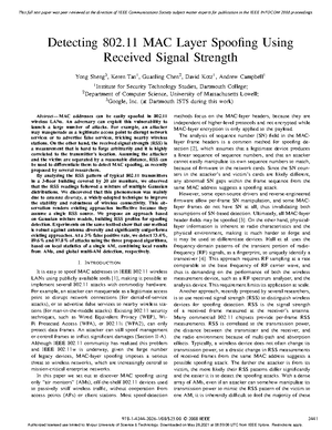 Determining the number of attackers and localizing multiple adversaries in wireless spoofing ...