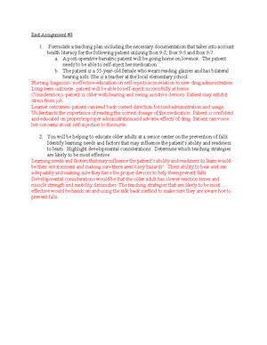 NUR 460 Quiz 1 for community - Question 1 Response Feedback: The ...