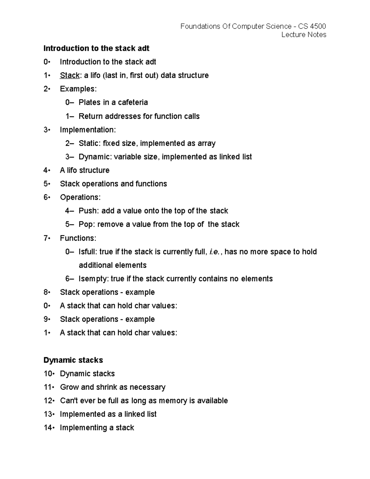 2021-Foundations Of Computer Science- CS 4500-Lecture Notes-18A ...