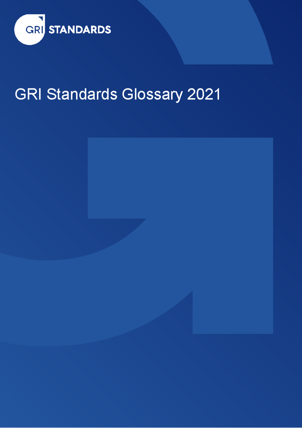 GRI Standards Glossary 2021 sustainability - The terms and definitions ...