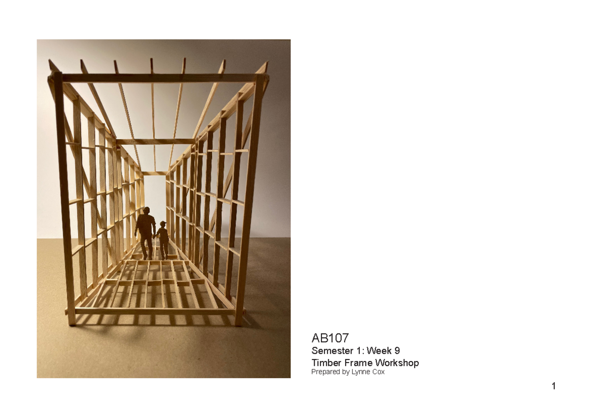 Timber Frame Workshop - Add figurines to show scale. Step 2: Take ...