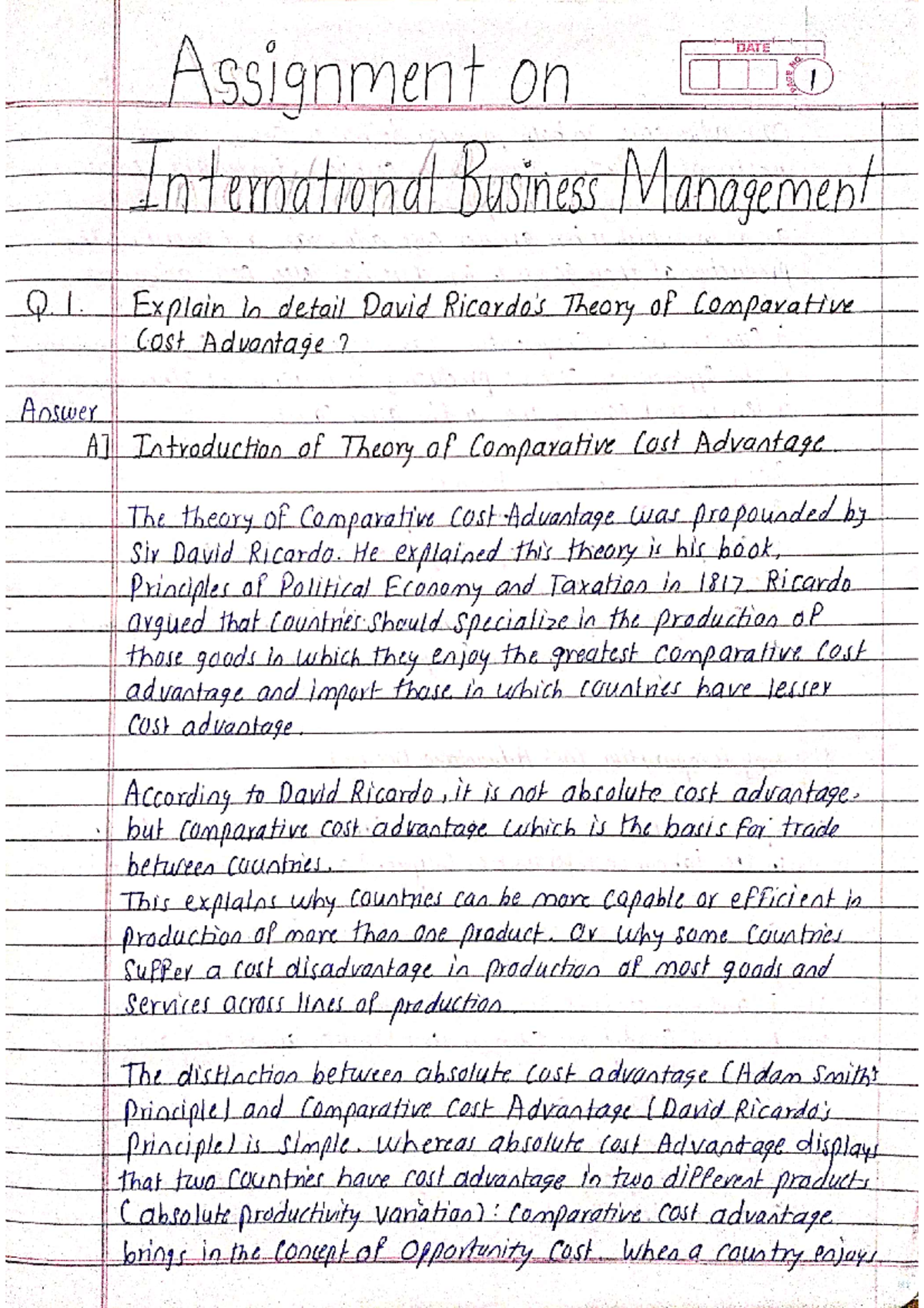 SY BBA Sem 4. International Business Management Assignment - Studocu