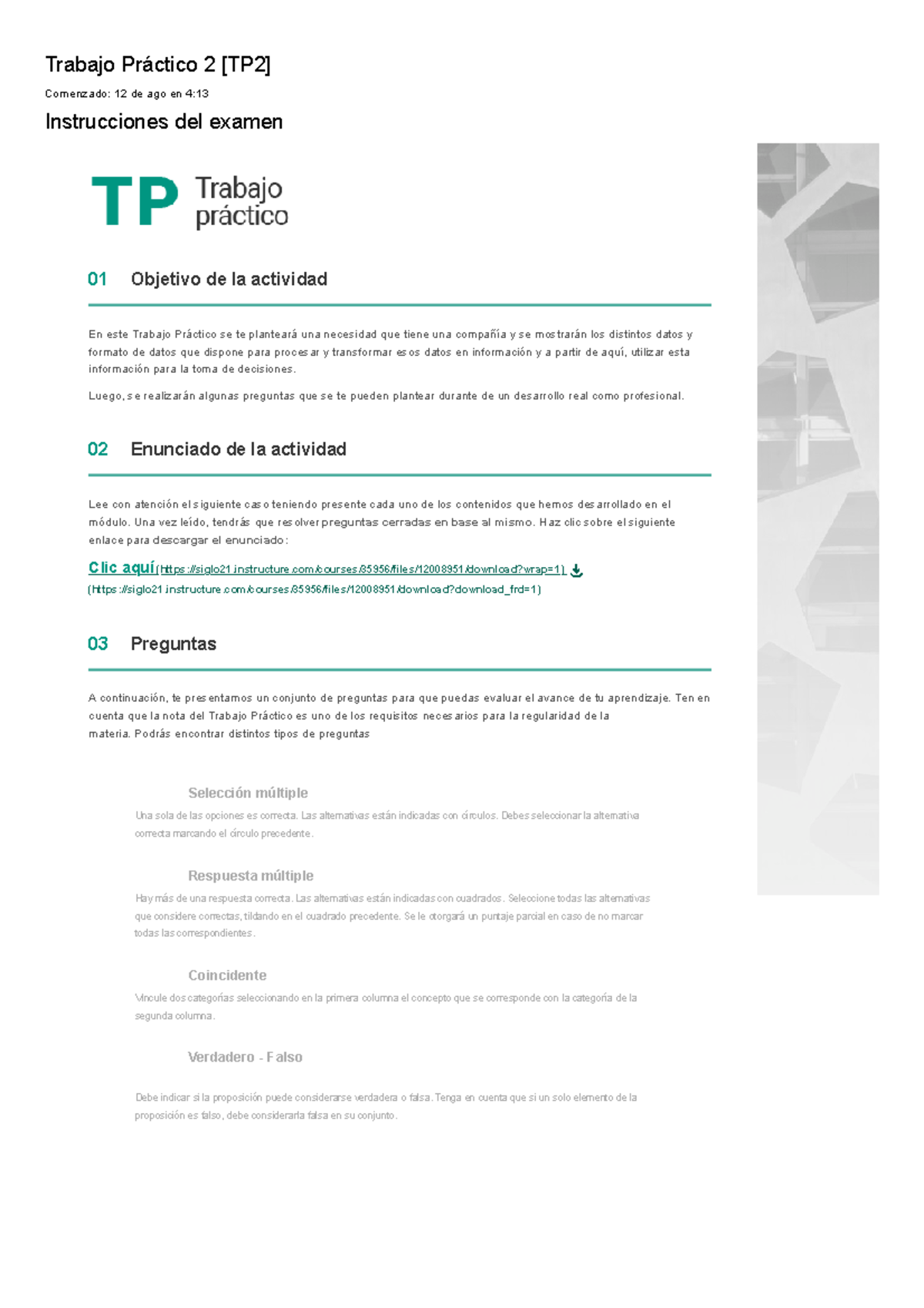 Big Data [TP2] 100% - Agosto de 2024 - Trabajo Práctico 2 [TP2] Comenzado: 12 de ago en 4: - Studocu