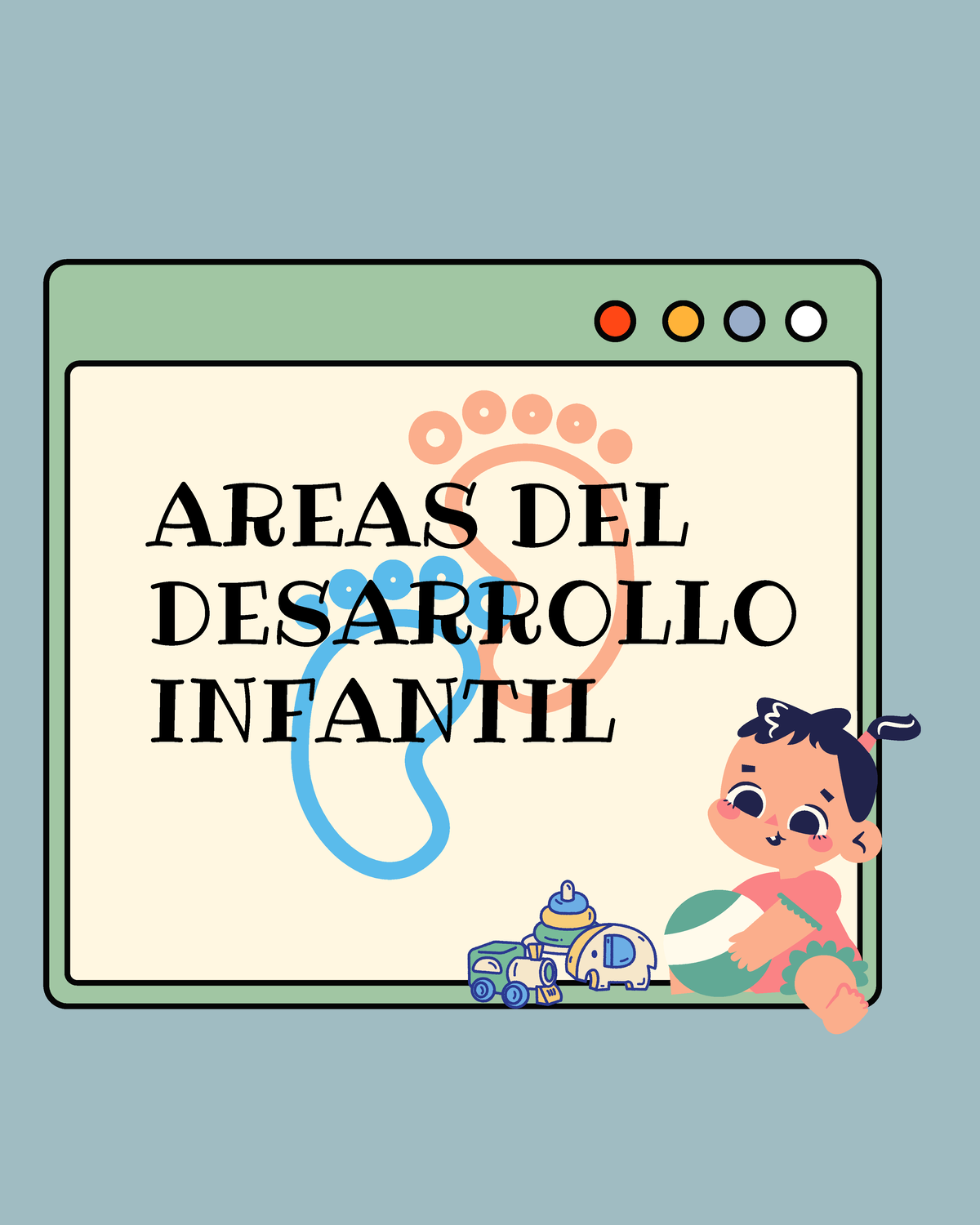 Post de Instagram vertical retro - AREAS DEL DESARROLLO INFANTIL ...