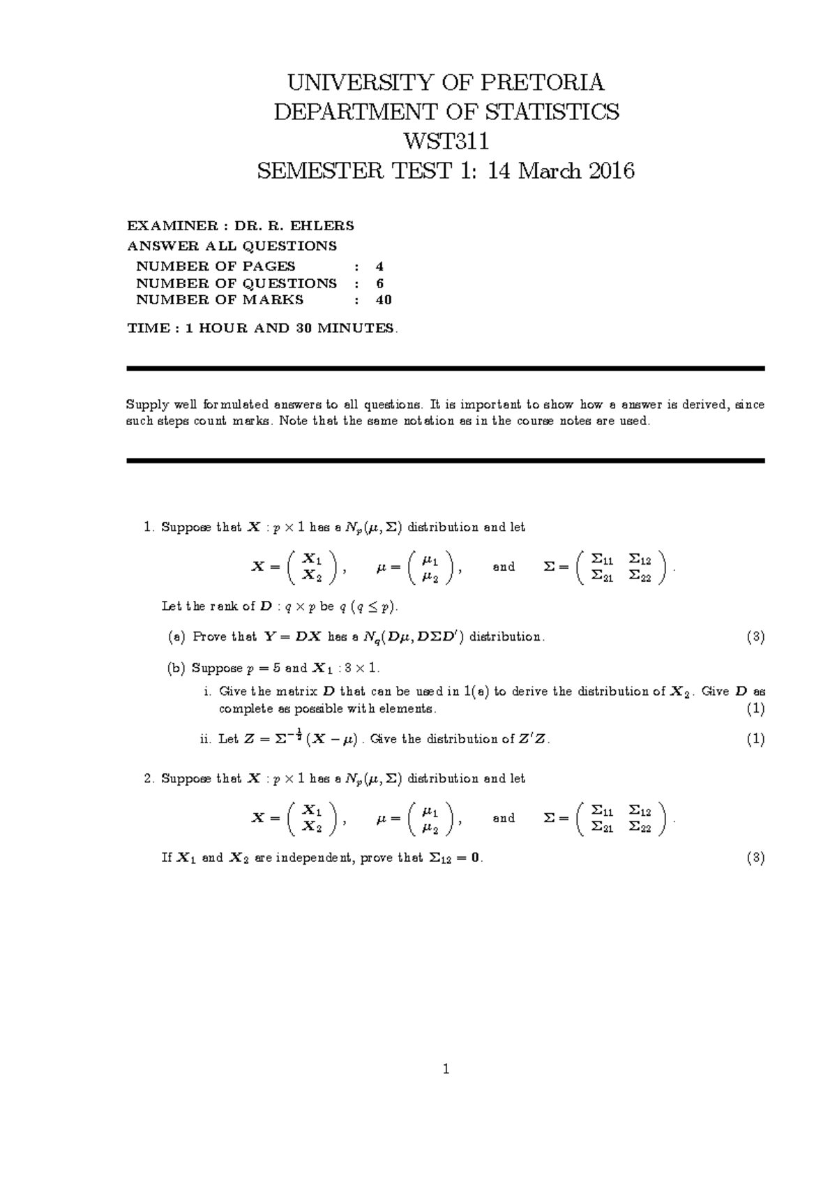 Semtest - semester test - - Studocu