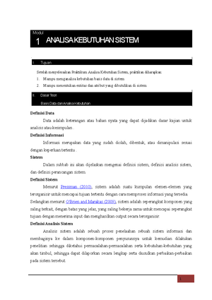 Praktikum Basis Data UMM 2 - Modul 2 CONCEPTUAL DATA MODEL I. Tujuan ...