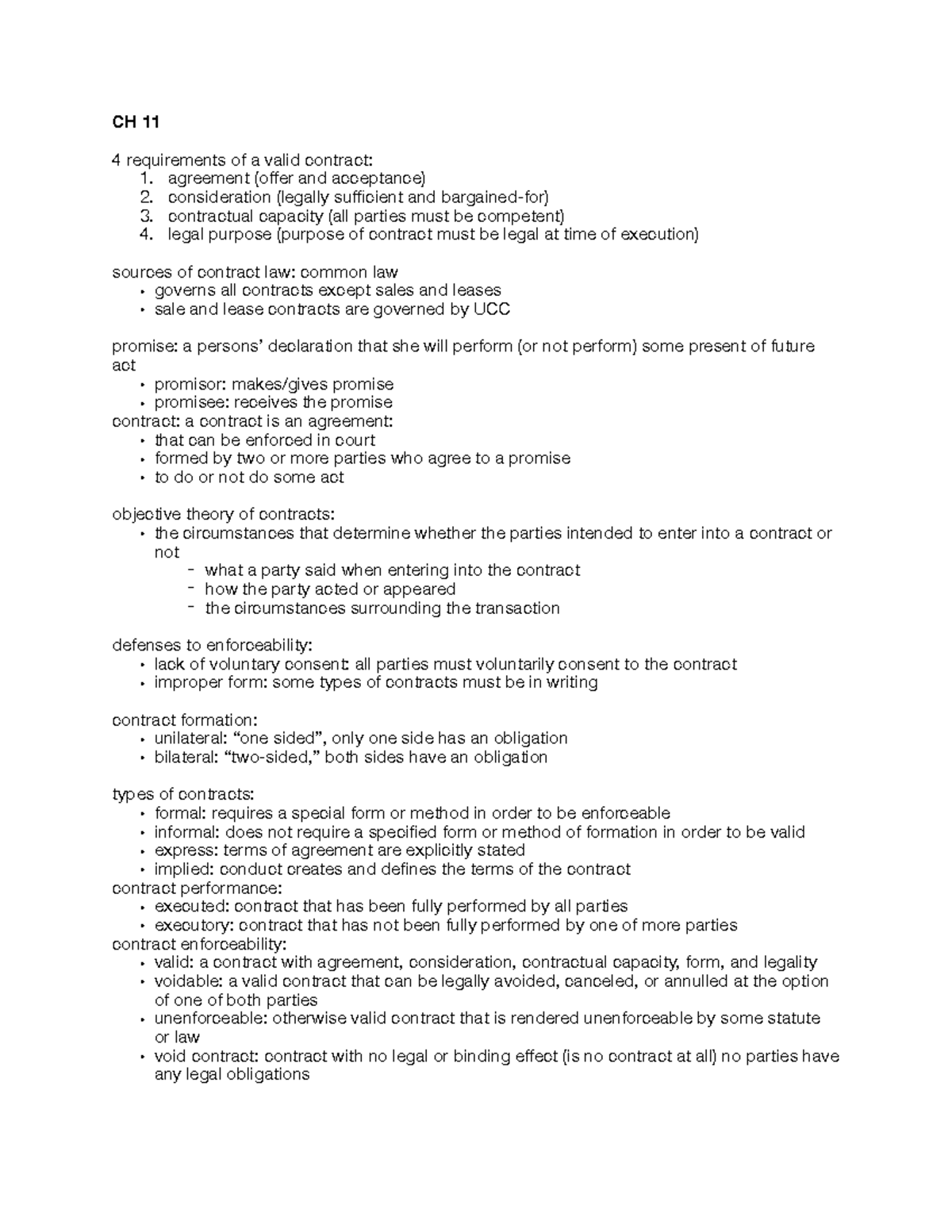 Ch 11 Notes CH 11 4 Requirements Of A Valid Contract 1 Agreement ch-11-notes-ch-11-4-requirements-of-a-valid-contract-1-agreement