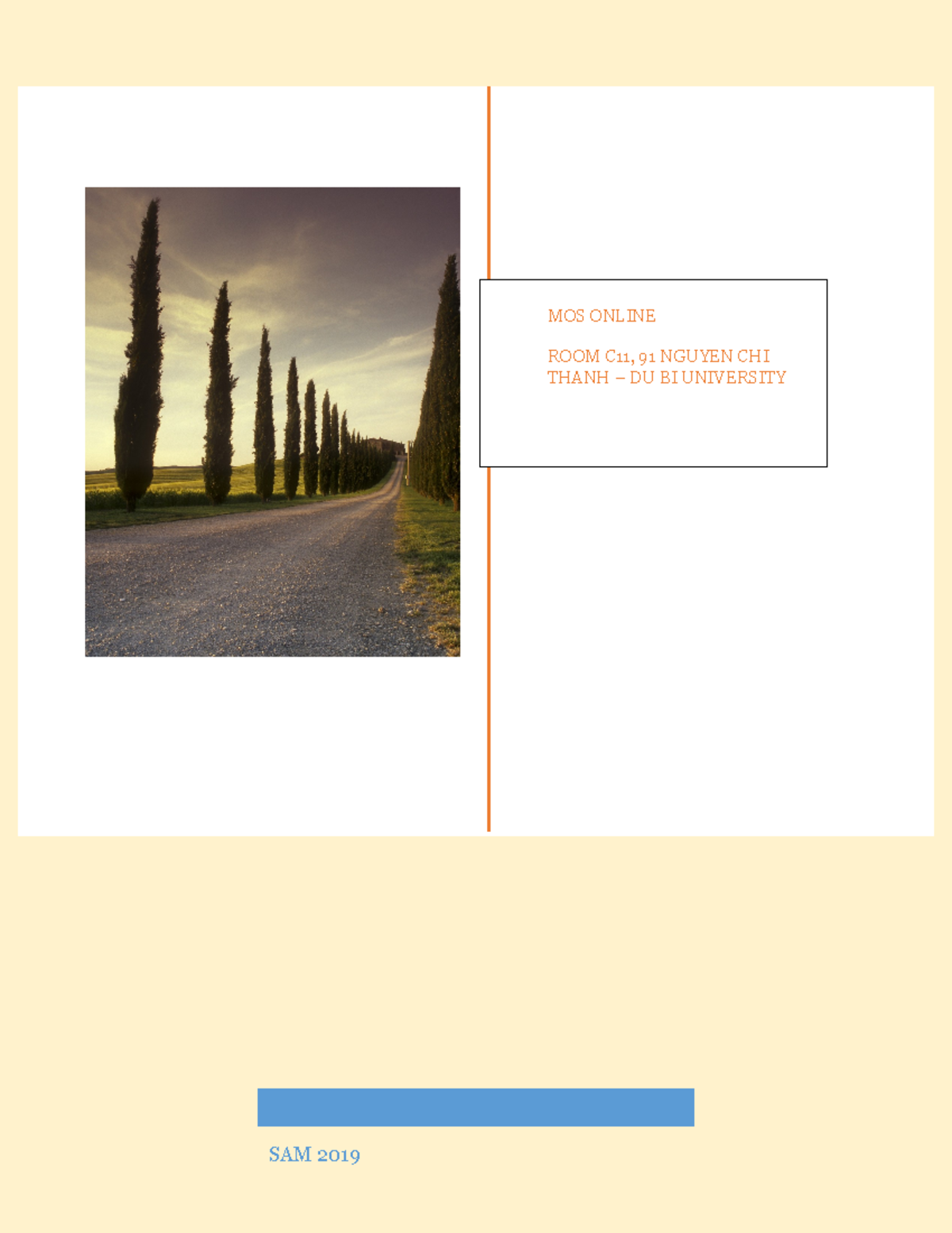 Project 3 - mos - MOS ONLINE ROOM C11, 91 NGUYEN CHI THANH – DU BI ...