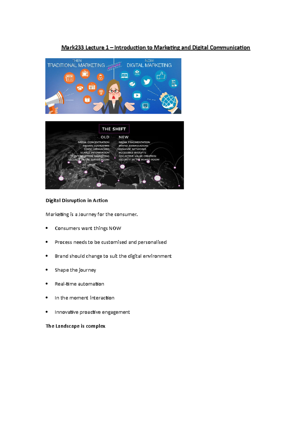 Lecture 1 - Introduction to Marketing and Digital Communication ...