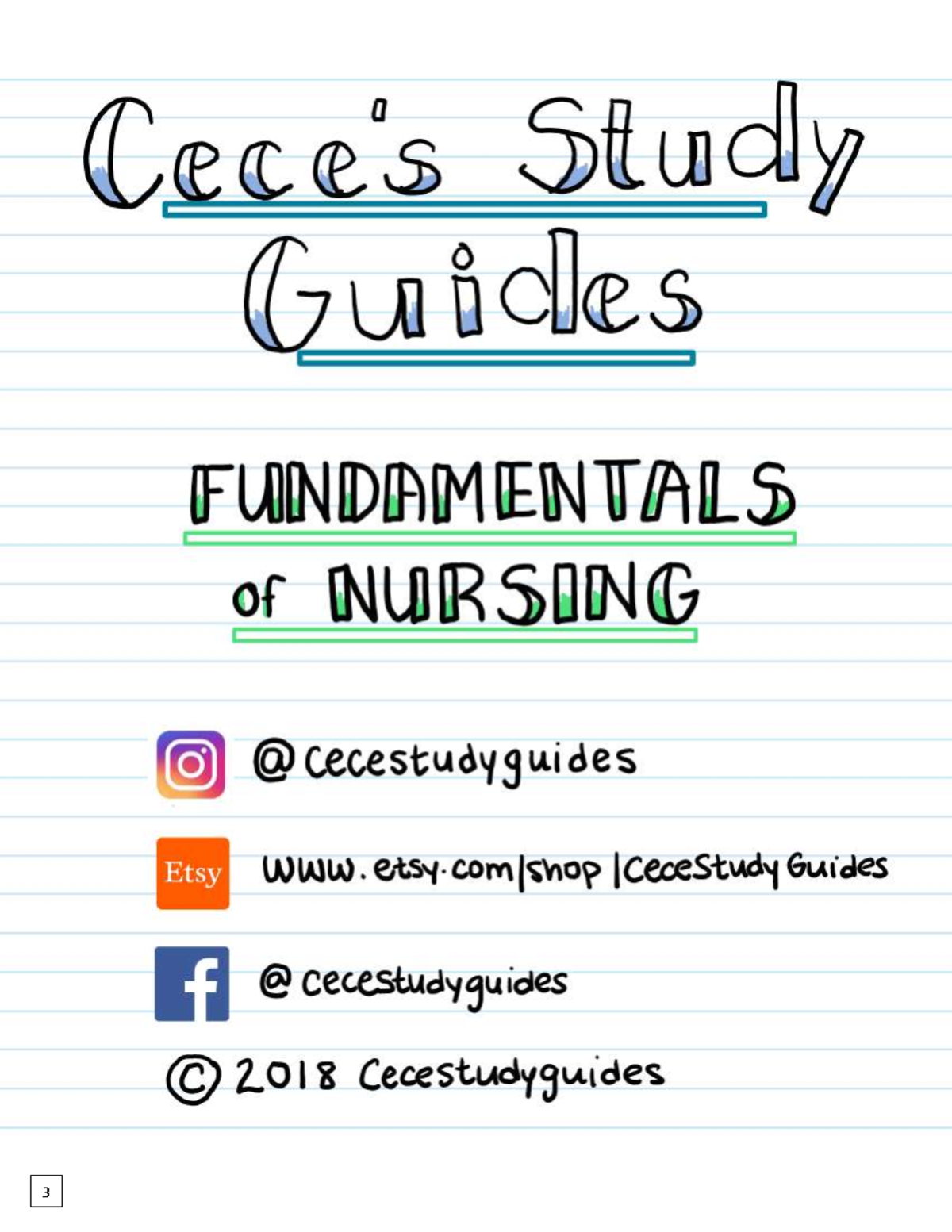 Ceces Study Guides - NOTES - Fundamentals ofGuide 3 Table of Contents ...