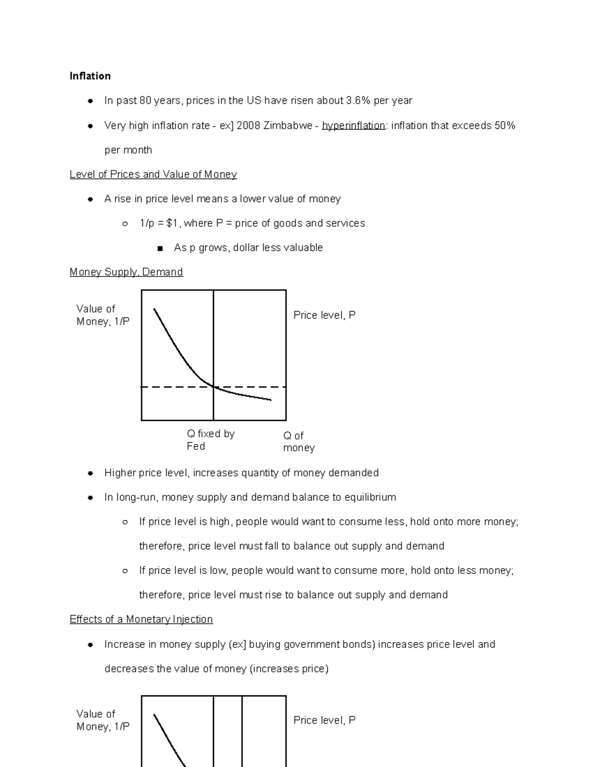 Chapter 30 Inflation - Inflation In past 80 years, prices in the US ...