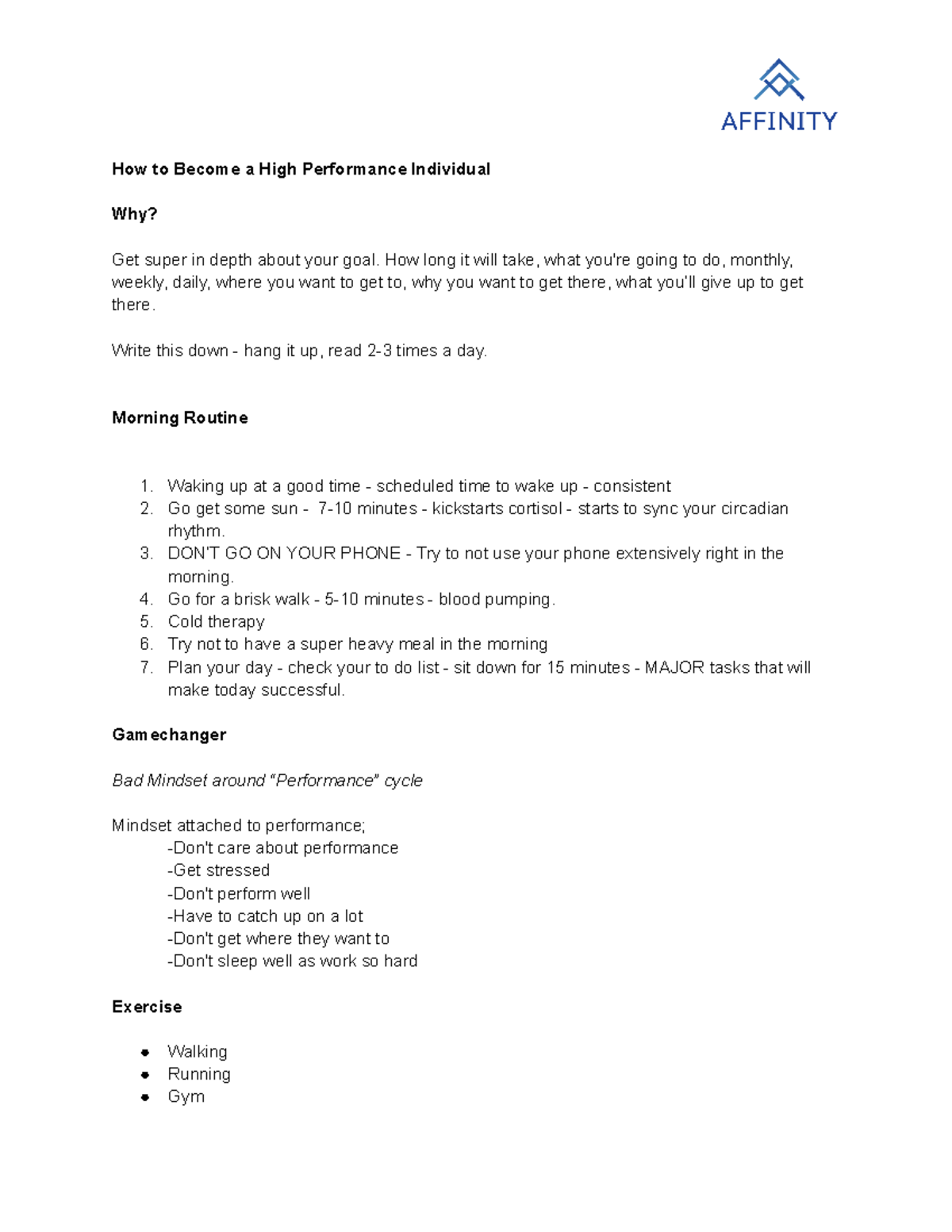 🎯 Mastering High Performance-10th August - How to Become a High ...