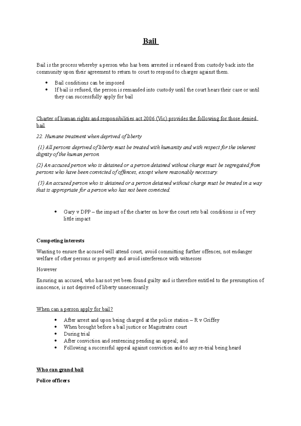Bail Summary Notes Bail Bail Is The Process Where A Person Who Has bail-summary-notes-bail-bail-is-the-process-where-a-person-who-has