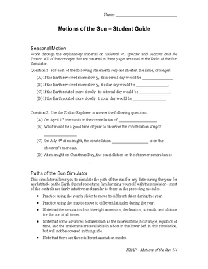 Extrasolar Planets - Notes - Name: ExtraSolar Planets – Student Guide ...