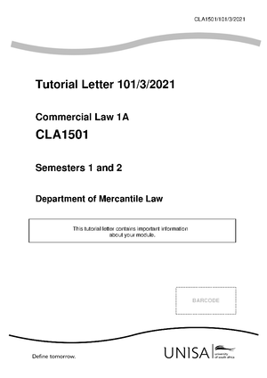 FAC1502 TL001 2021 - SUMMARIES AND PRACTICAL WORK - FAC1501/001/3/ 2021 ...