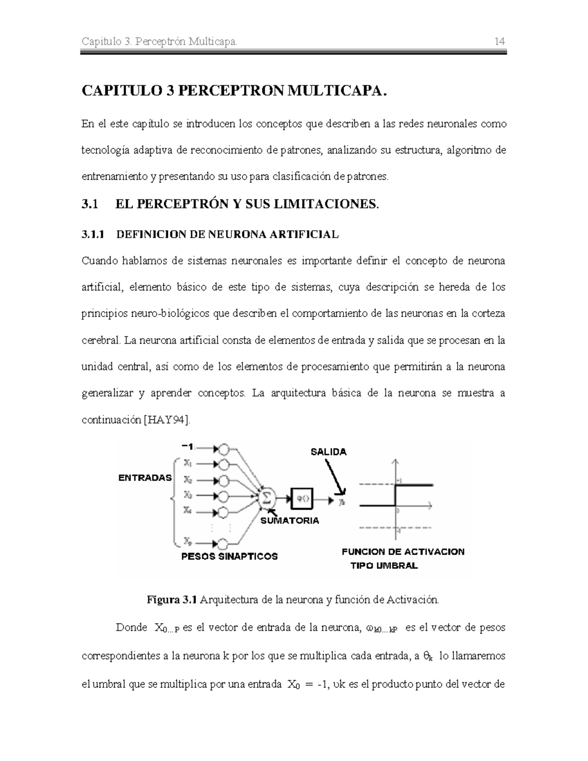 LAS REDES NEURONALES ARTIFICIALES ESTUDIO Y ANALISIS - CAPITULO 3 ...