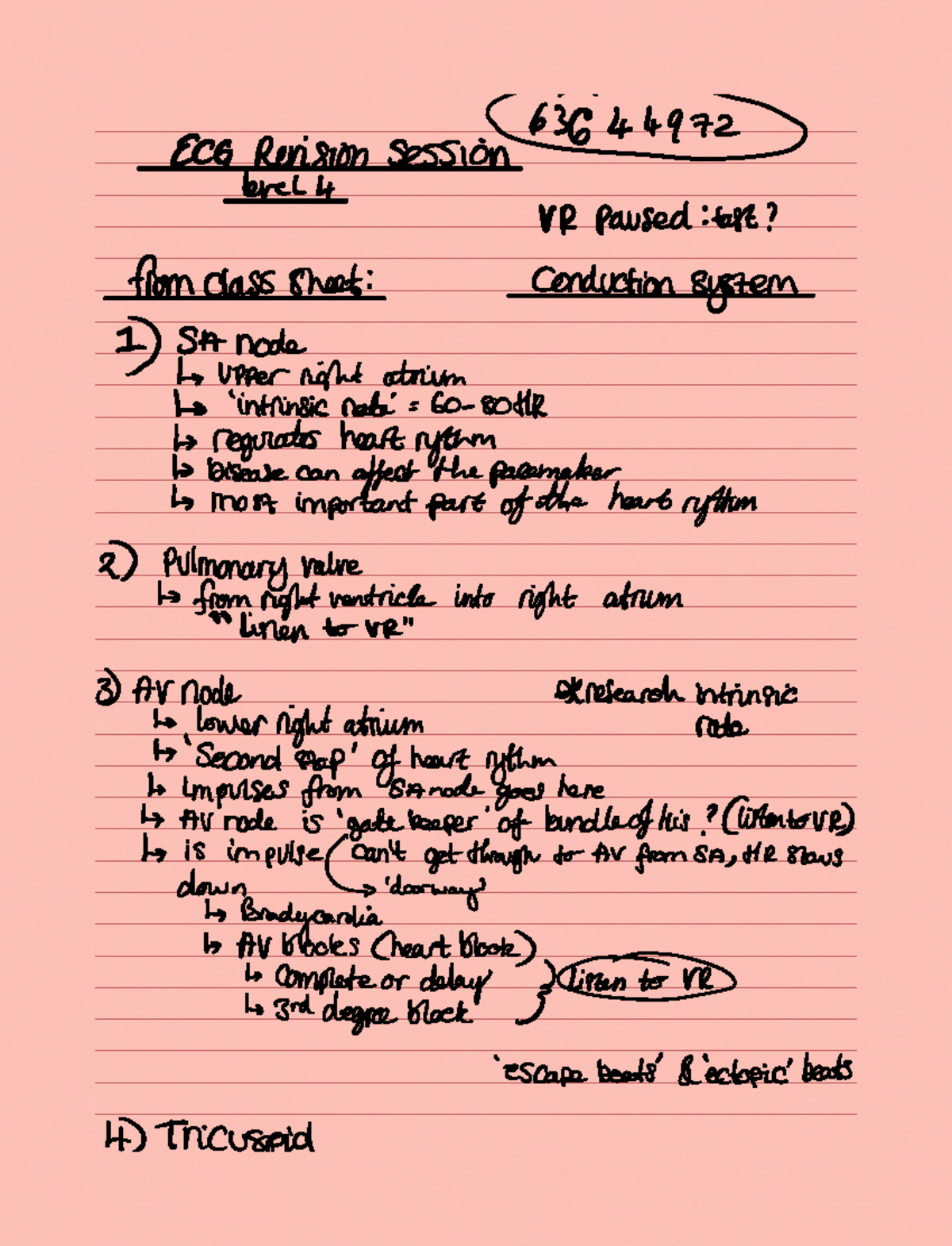 Note 21 Mar 2022 - Paramedic science notes - 656449720 ECG Revision ...