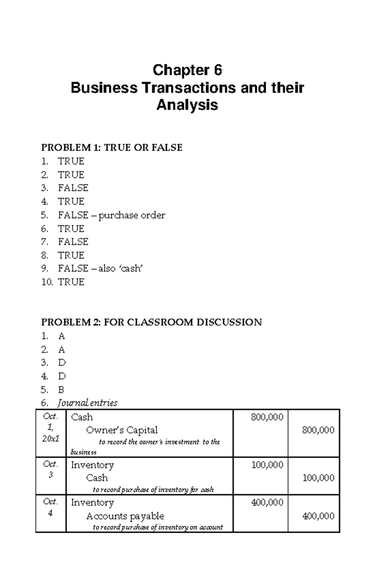FAR Chapter 6 - Quiz practice materials you can answer - Chapter 6 ...