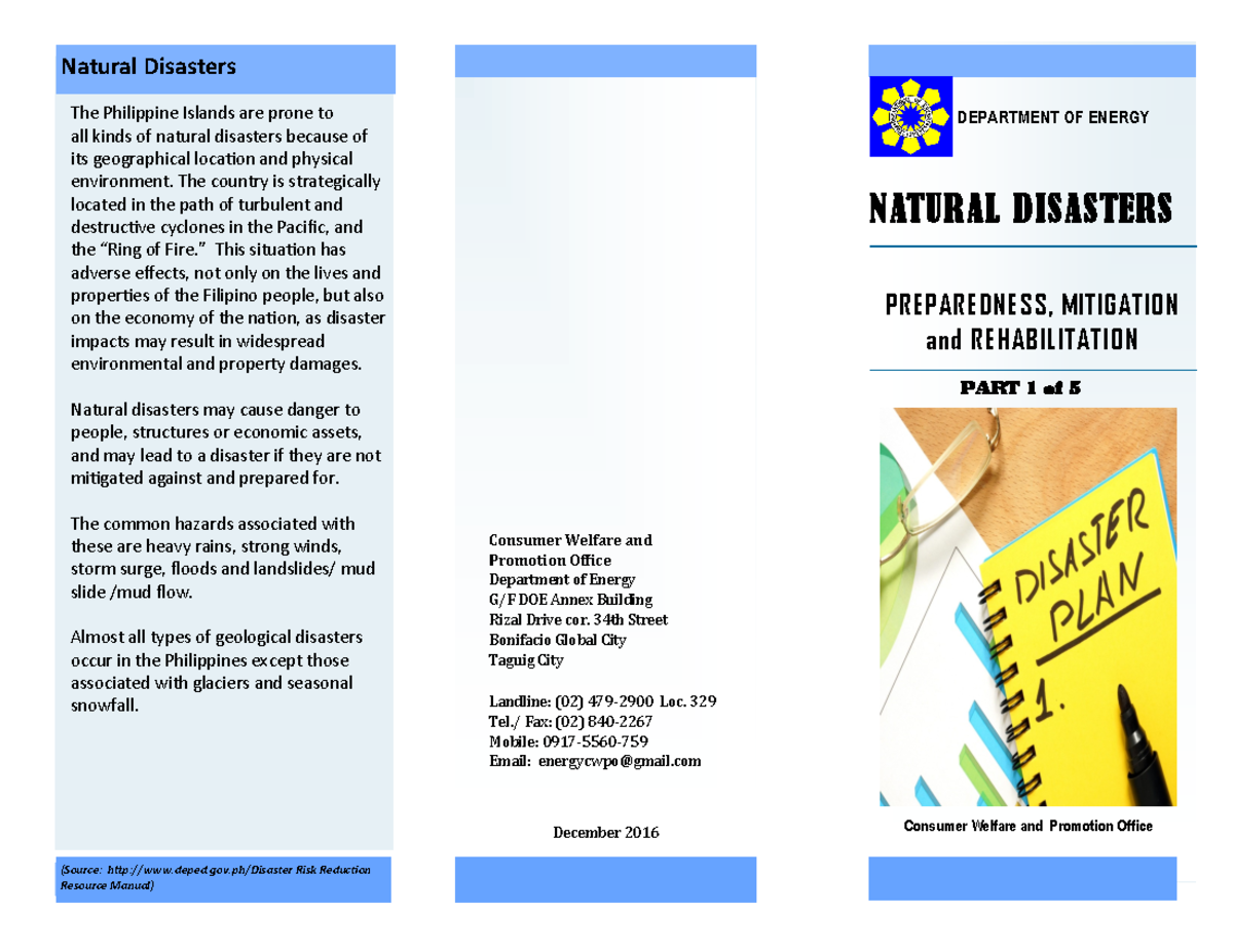 Disaster preparedness typhoon in the Philippines - NATURAL DISASTERS ...