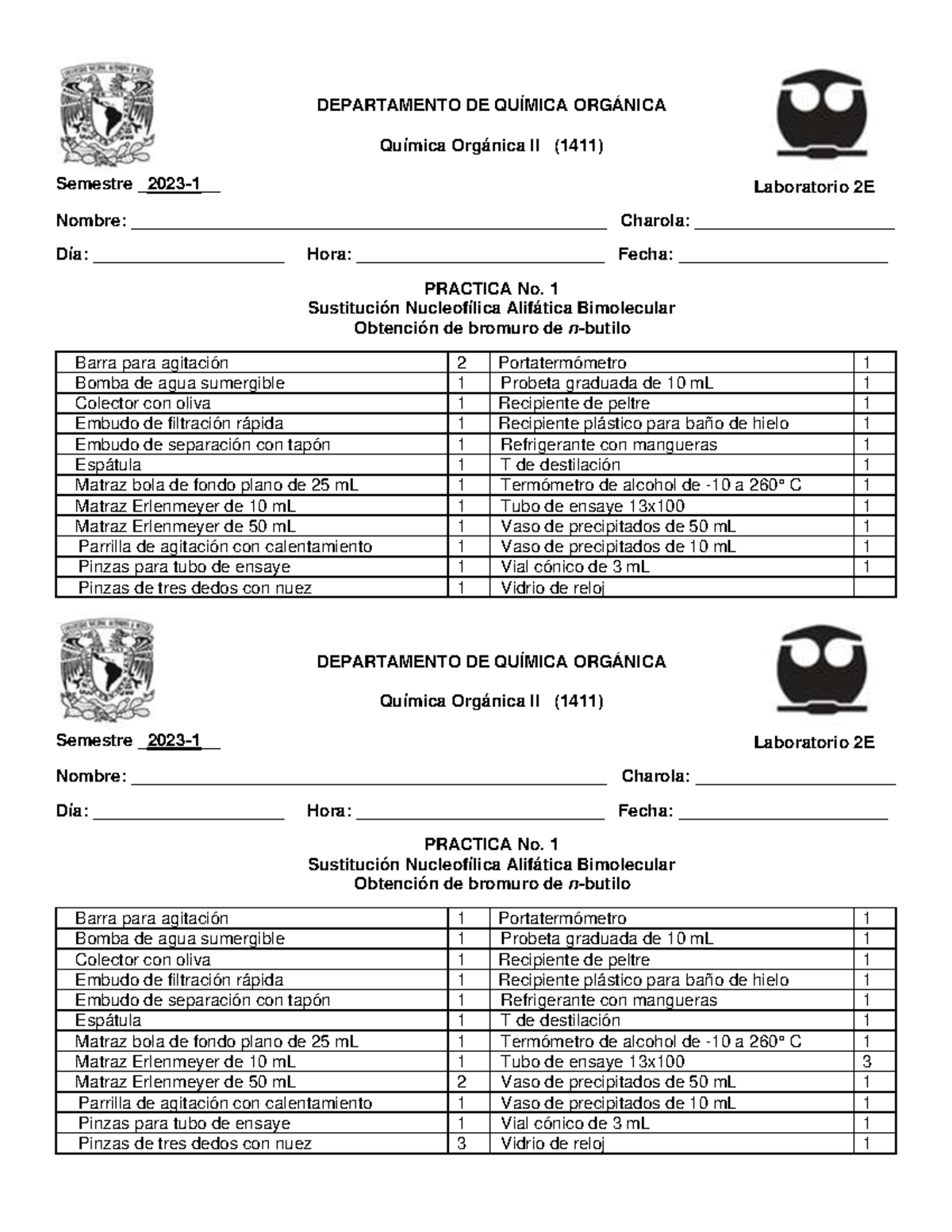Papeletas QOII-QFB-1411-2023-1 - Semestre 2023-1_ Química Orgánica II ...