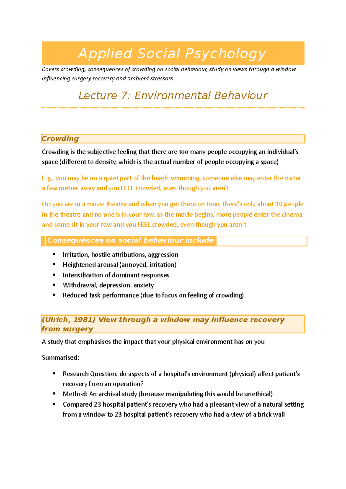 Applied Social Psychology - Environmental Behaviour - Applied Social ...