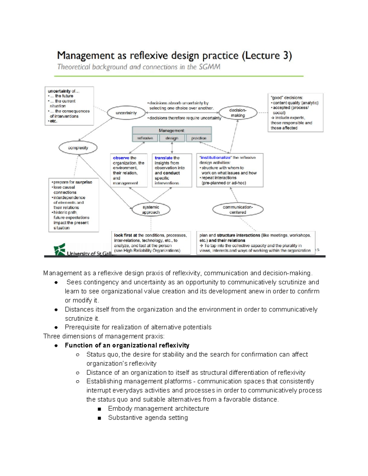 SGMM 2 - Management as a reflexive design praxis of reflexivity ...