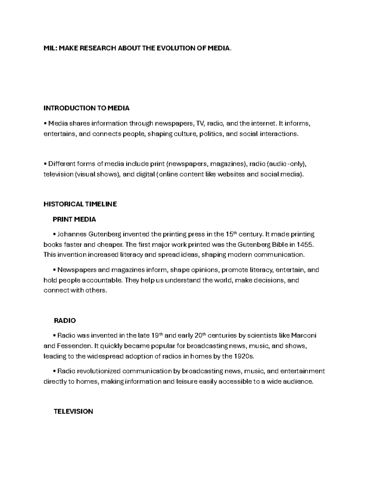 MIL-1 - mil - MIL: MAKE RESEARCH ABOUT THE EVOLUTION OF MEDIA ...