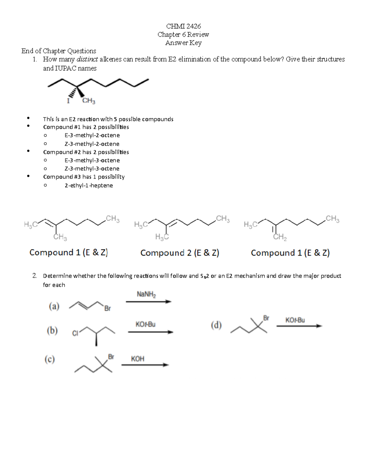 CHMI 2426 - Chapter 6 Review Answers - Chapter 6 Review Answer Key End ...