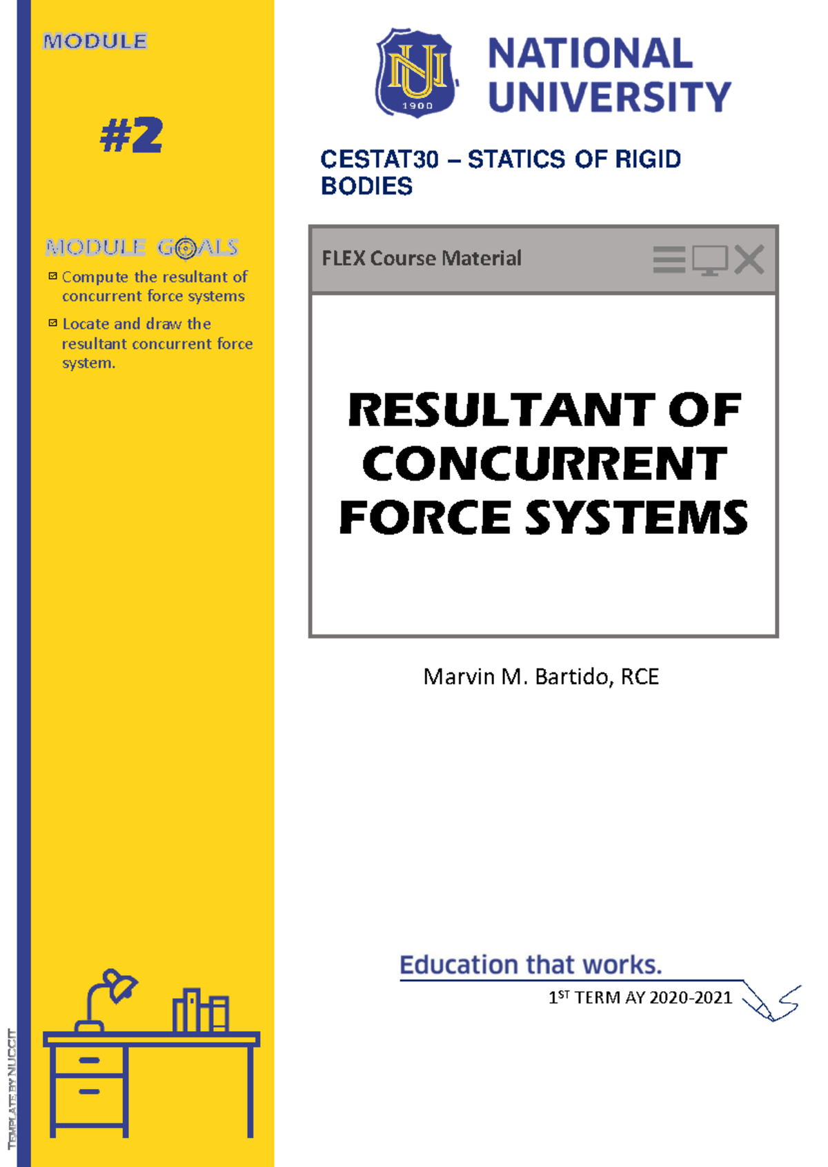 2 Resultant of Concurrent Force System - FLEX Course Material RESULTANT OF CONCURRENT FORCE ...