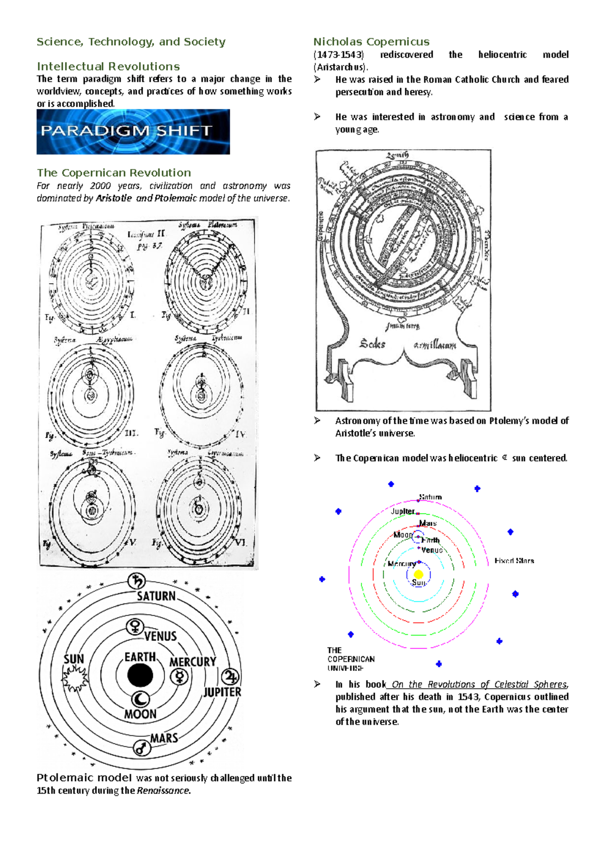 Intellectual Revolution reviewer - Science, Technology, and Society ...
