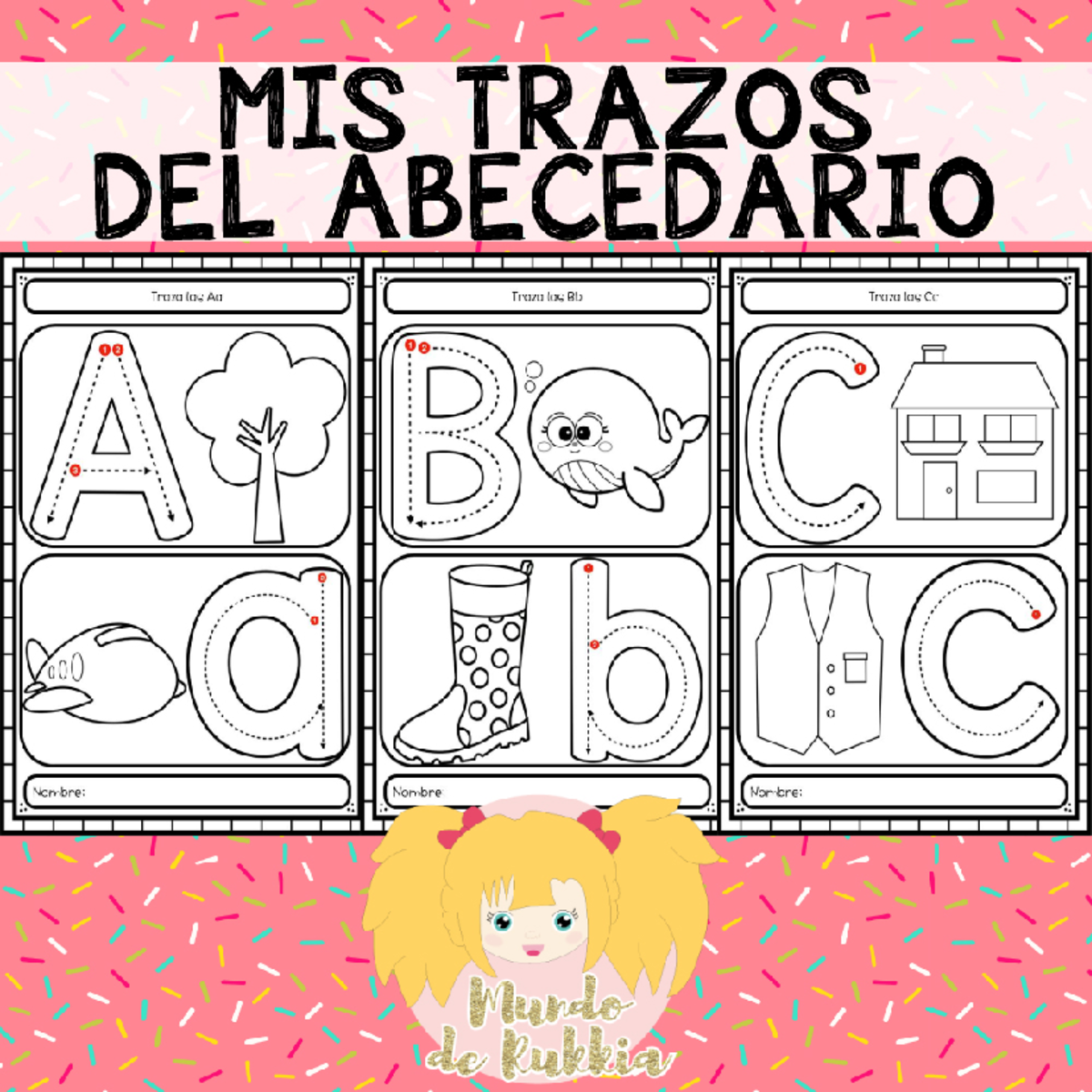 Trazos letras del abecedario recopilado por Mundo de Rukkia - MIS TRAZO ...