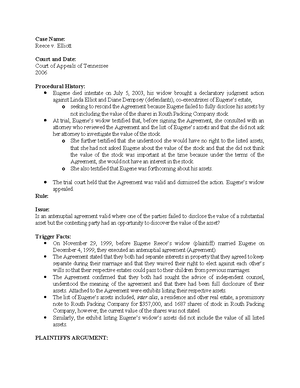 Gray v. Gray - Case brief - Case Name: Gray v. Gray Court and Date ...