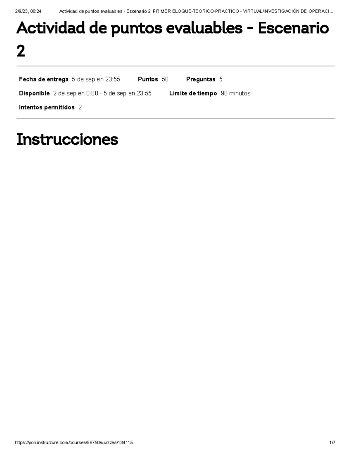 Actividad de puntos evaluables - Escenario 2 Primer Bloque- Teorico- Practico - Virtual - Studocu