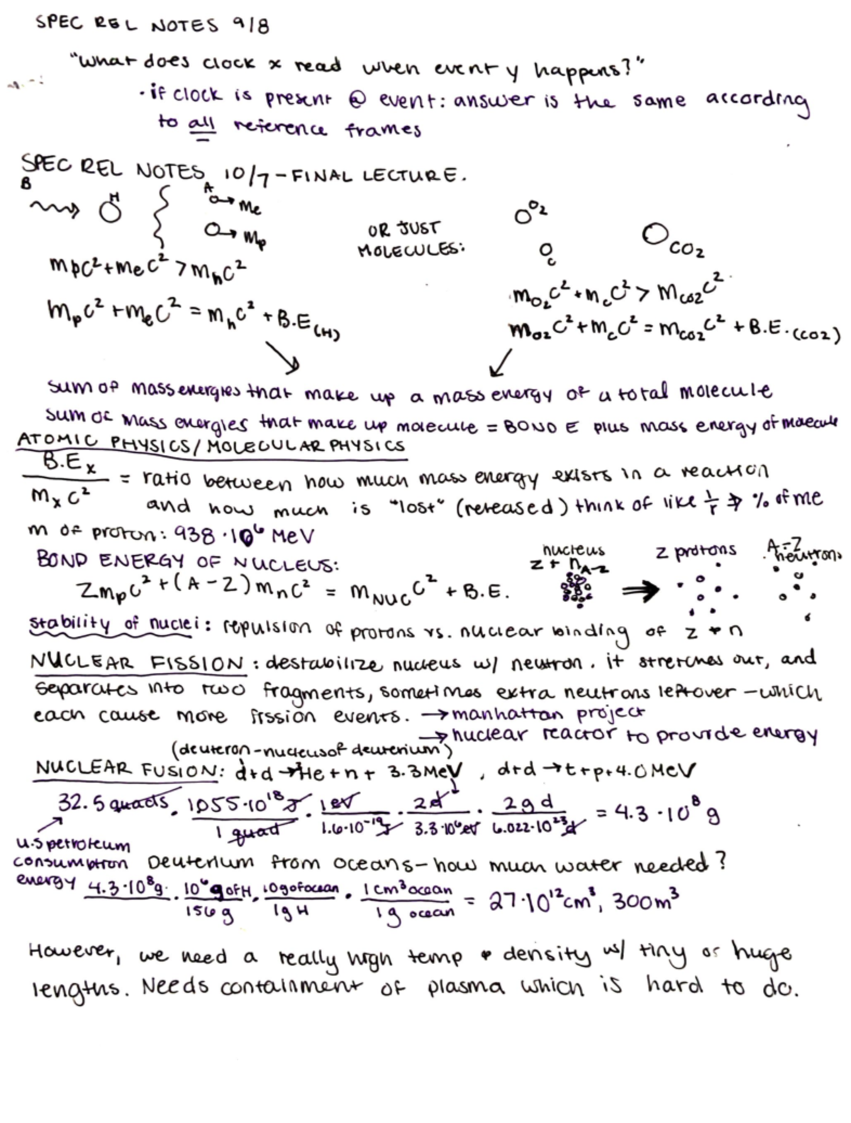 Atomic Nuclear Physics, Fission and Fusion - B A Me 0 or Me O co CO a ...