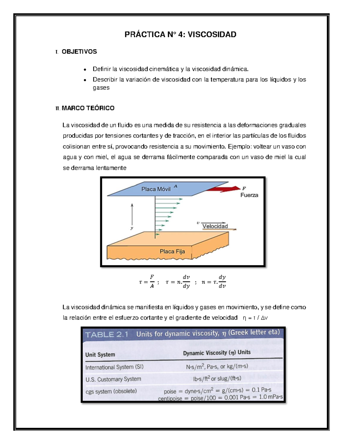 Lab 4 - Viscosidad 11 - apuntes -resoluciones - PRÁCTICA N° 4 ...