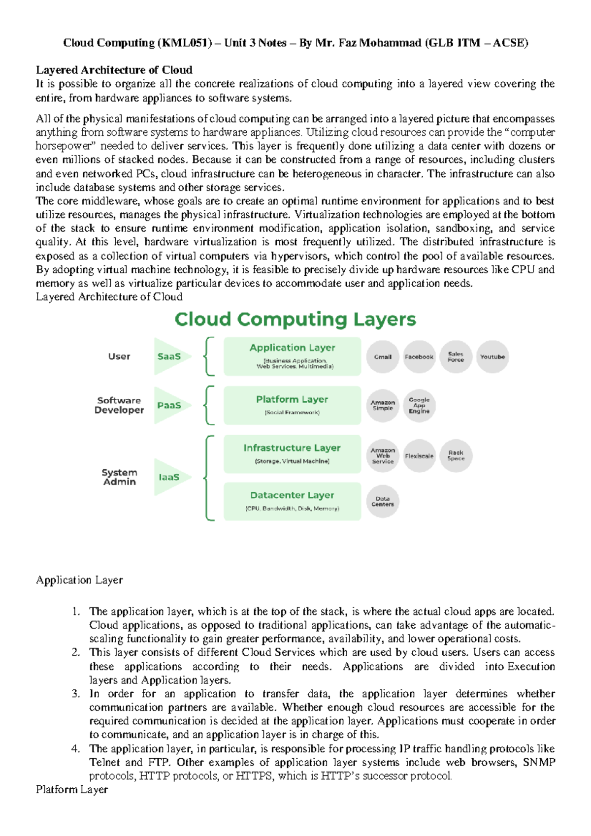 CC-KML051-Unit III - CC-KML051-Unit V - CLoud computing notes - Cloud ... CC-KML051-Unit III - CC-KML051-Unit V - CLoud computing notes - Cloud ...