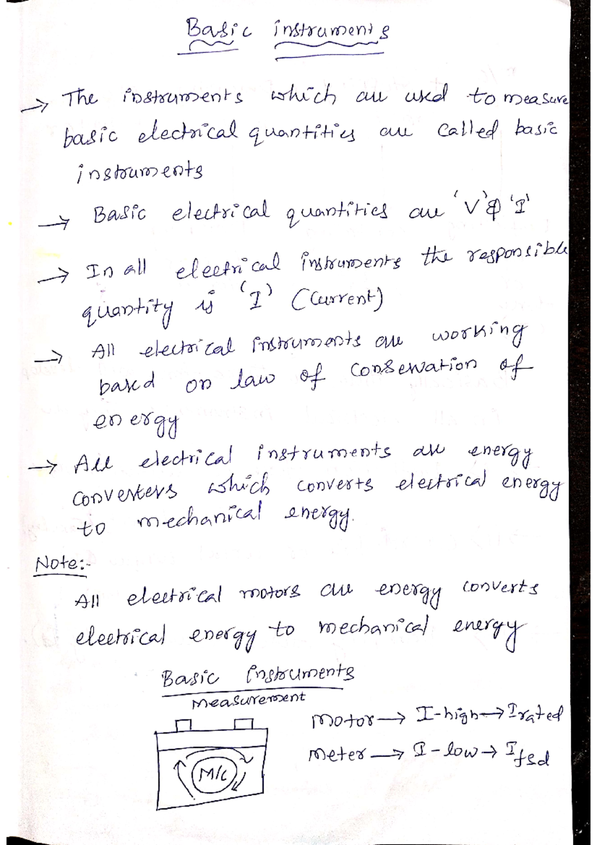 Electrical Measurement and Instrumentation Unit 1 Notes - Basic ...