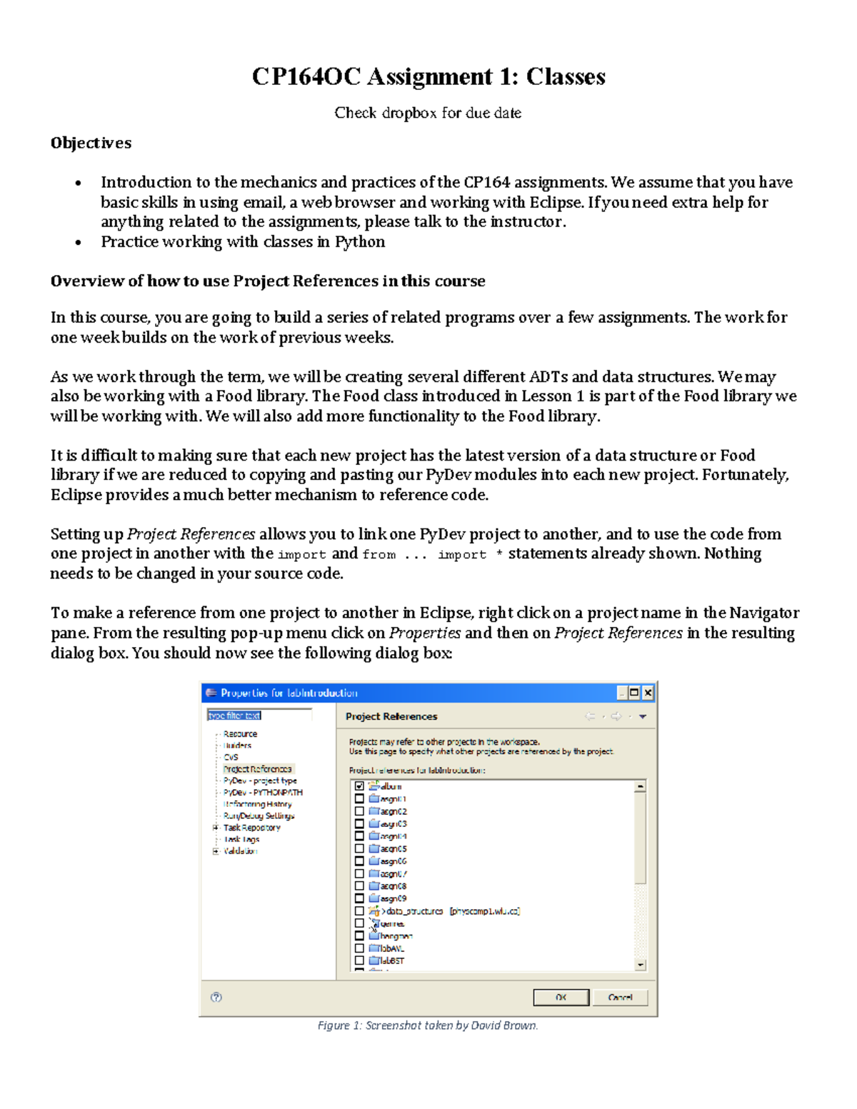 CP164 OC Assignment 1 - We assume that you have basic skills in using email, a web browser and ...