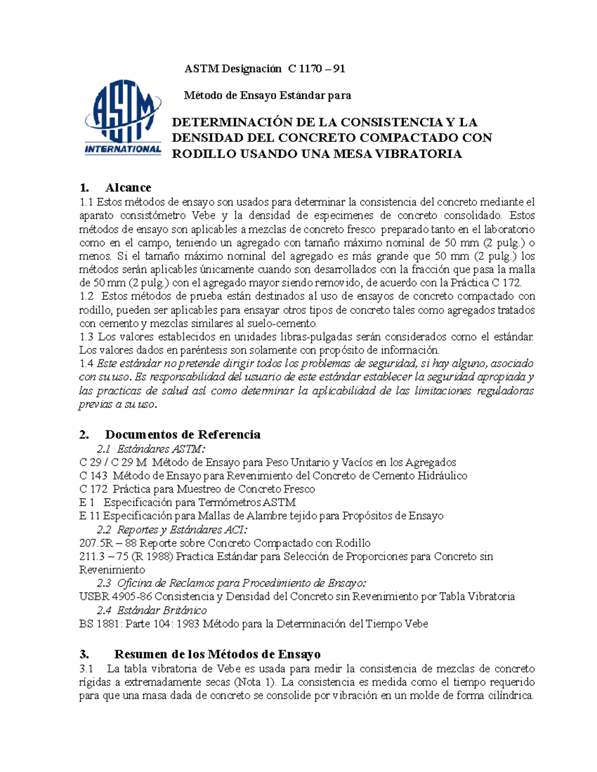 ASTM C 1170- 91 - norma astm C1170-91 - ASTM Designación C 1170 – 91 ...