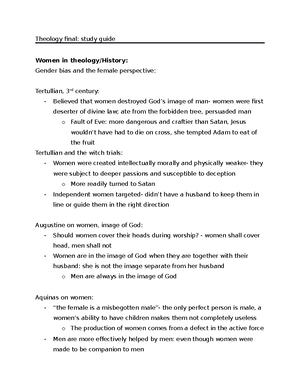Quest for the Living God, Chapters 3 and 4 - Minix – Theology 111-08 H ...