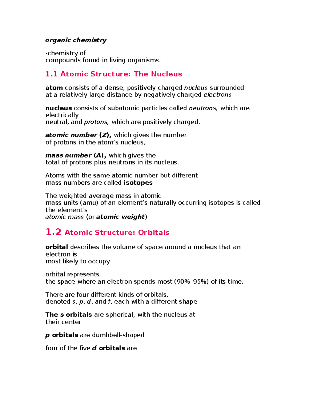 Organic Chemistry Introduction - organic chemistry -chemistry of ...