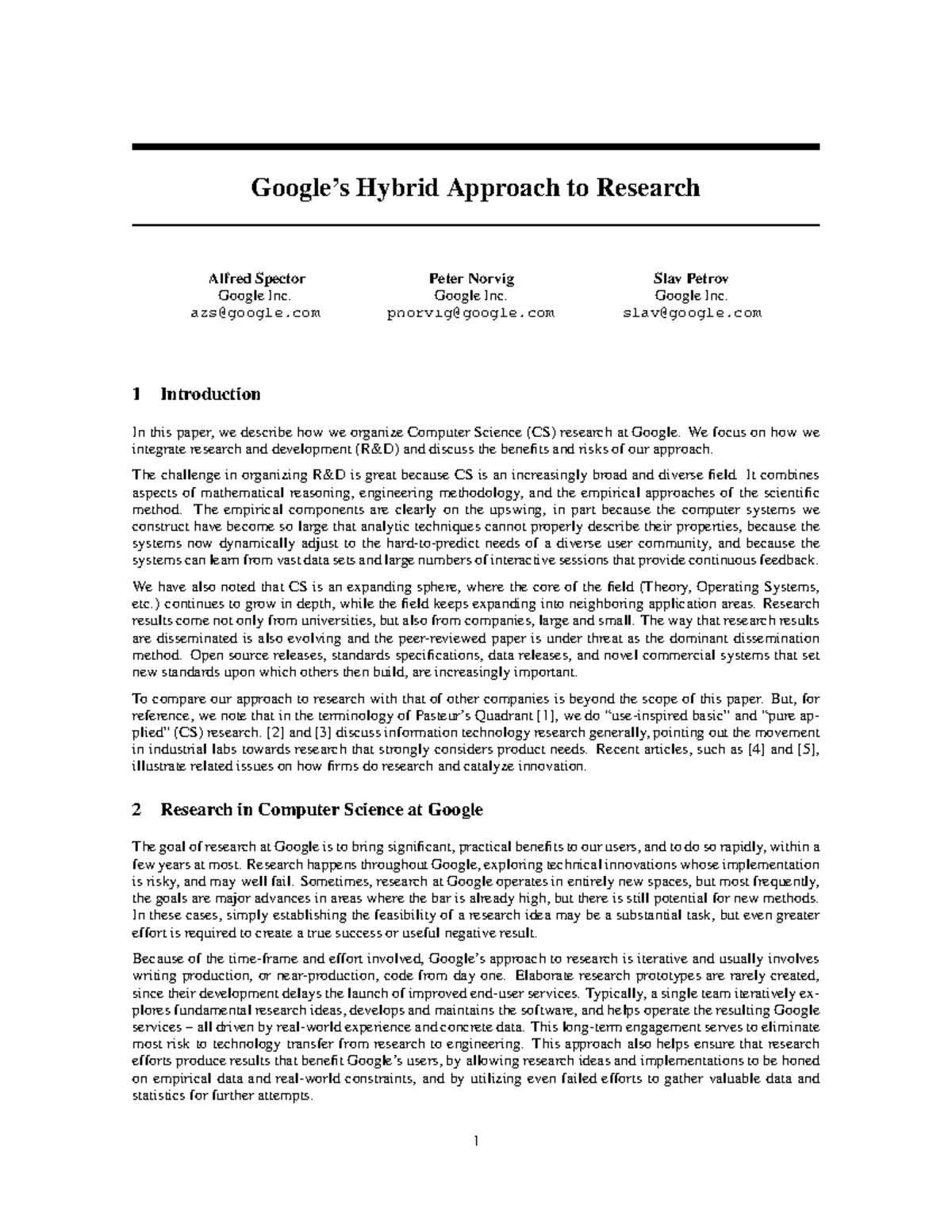 Google's Hybrid Approach to Research - Google’s Hybrid Approach to ...