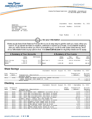 Statements 20220901 EST - America First Federal Credit Union · 1-800 ...