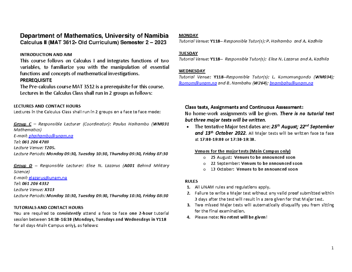 Course Outline First Draft - Fundamental of statistical computing - UNAM - Studocu