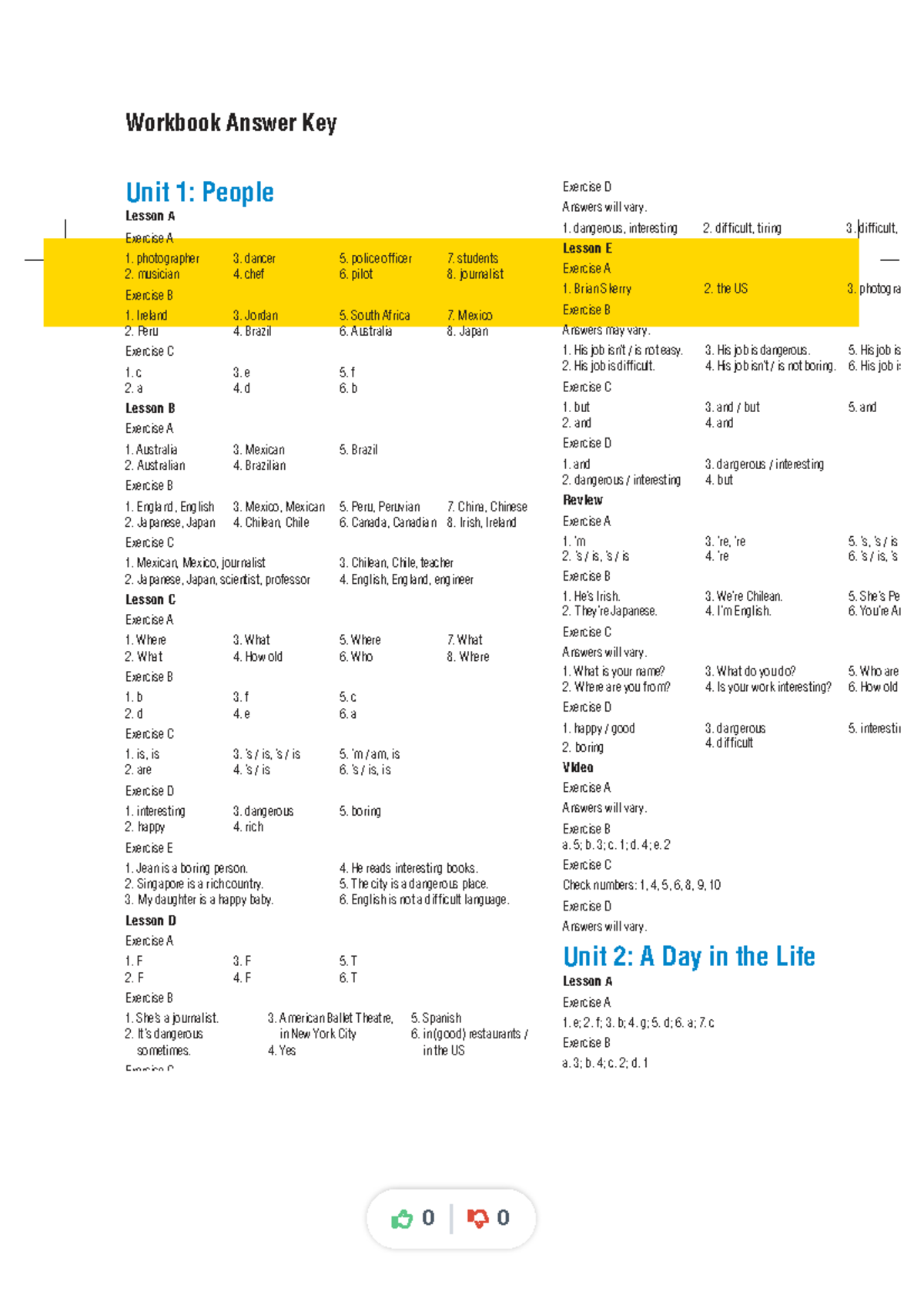 World-english-3ed-1-workbook-answer-key-www compress - Unit 1: People ...