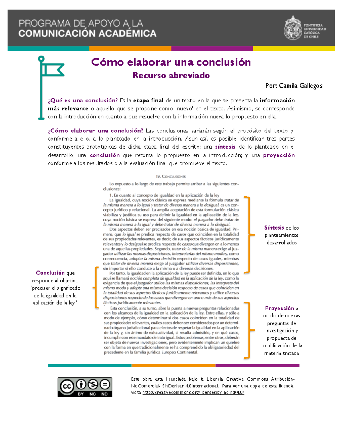 Como elaborar una conclusion - Cómo elaborar una conclusión Recurso ...