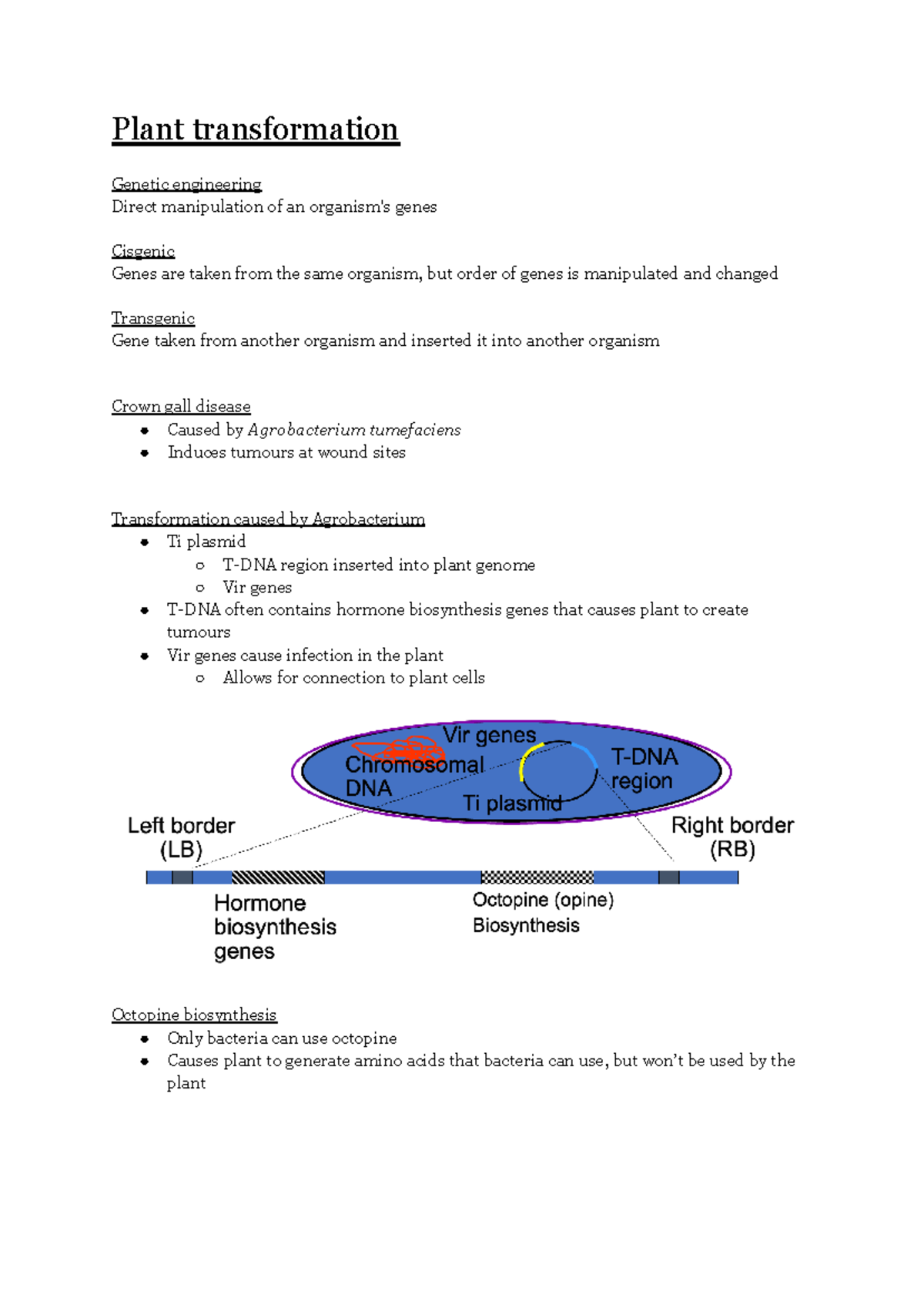 Lecture 15 : Plant transformation - Plant transformation Genetic ...