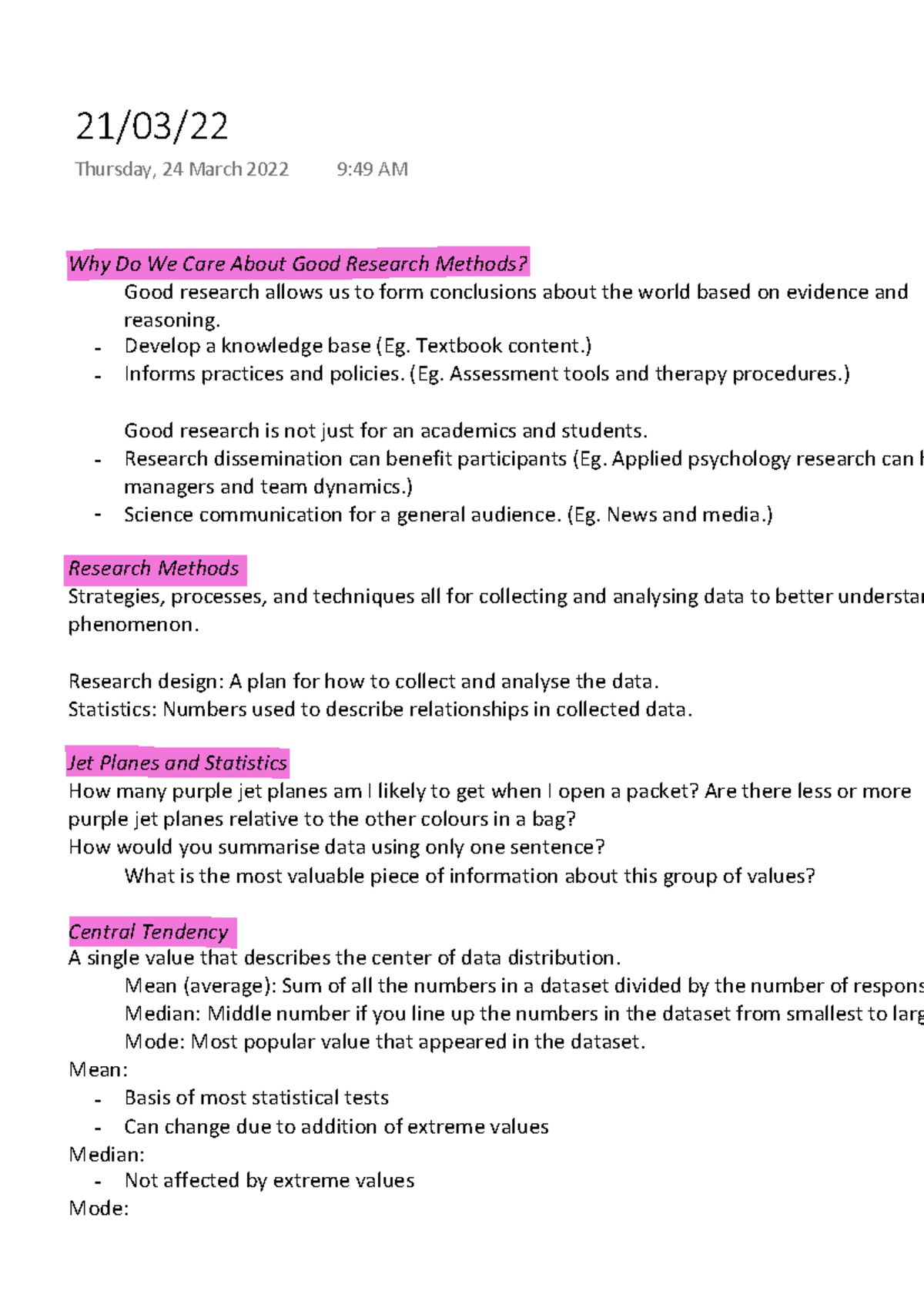 Research Methods - Why Do We Care About Good Research Methods? Good ...