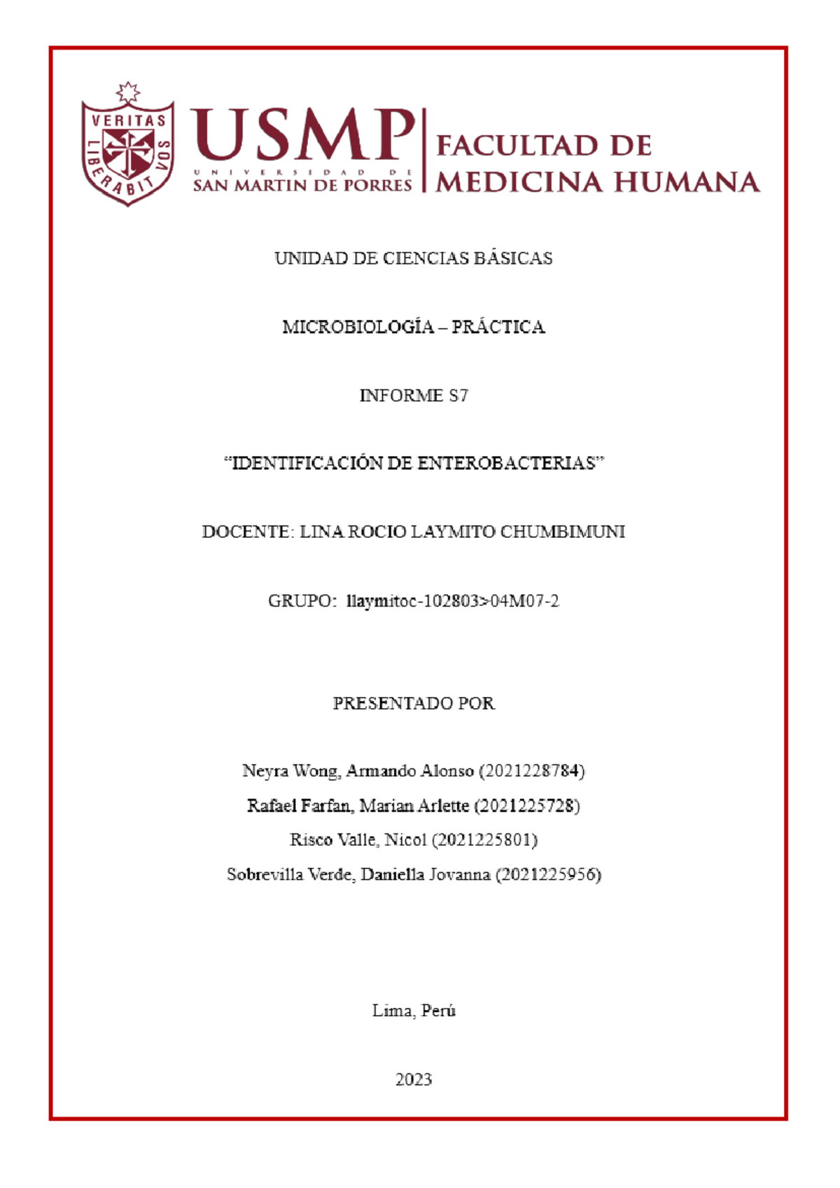Micro PRAC Semana 7 - CONCLUSIONES Es necesario aprender a distinguir entre bacterias buenas y ...