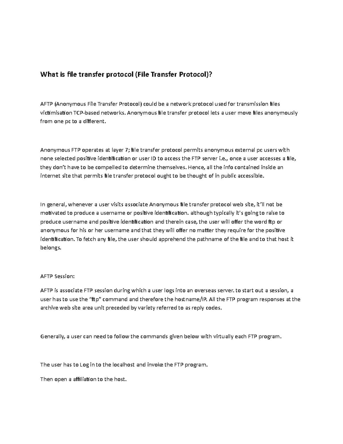 What Is File Transfer Protocol File Transfer Protocol Anonymous File Transfer Protocol Lets